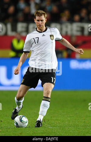 Germany's Per Mertesacker during UEFA Euro 2012 qualifier Germany v ...