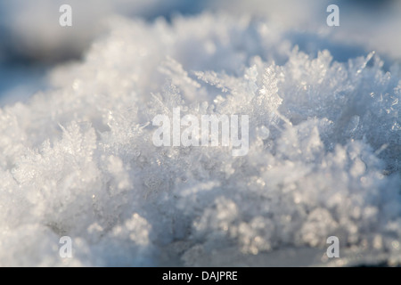 Germany, Hesse, Structures of snow, close up Stock Photo - Alamy