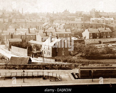 Pontefract Railway Station early 1900s Stock Photo - Alamy