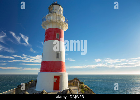 Cape Palliser Lighthouse on the Cook Strait Stock Photo - Alamy