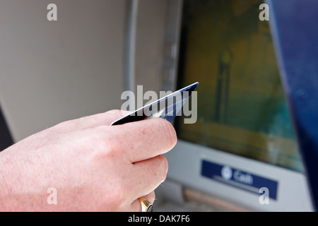 ATM machine, London, England, UK Stock Photo - Alamy