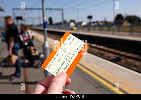 British rail train ticket Stock Photo: 25261109 - Alamy