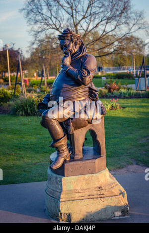 Statue of Falstaff Sir Ronald Gower memorial to Shakespeare Stratford ...