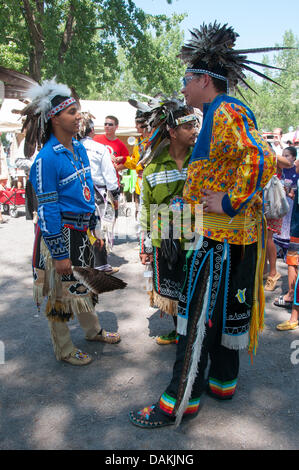 Pow-Wow of the proud Mohawk nation living in Kahnawake native Stock ...