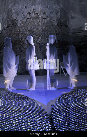 Work by the artist Shadia Alem and Raja Alem with the title "The Black ...