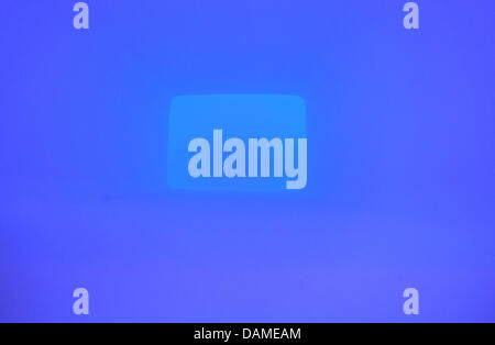 The installation 'Ganzfeld APANI' by US artist James Turrell is ...