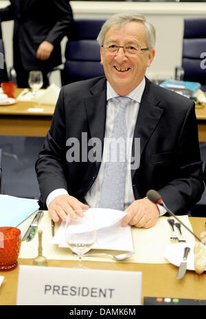 Jean-Claude Junker, President of European Commission speaks to ...
