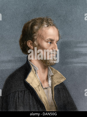 Engraving of Philip Melanchthon, German Reformer, 1497 - 1560 Stock ...