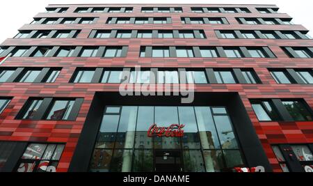 The Coca-Cola headquarters on Stralauer Allee in Berlin-Friedrichshain ...