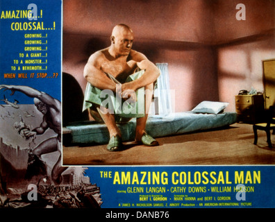 THE AMAZING COLOSSAL MAN (1957) POSTER GLENN LANGAN, BERT I GORDON (DIR ...
