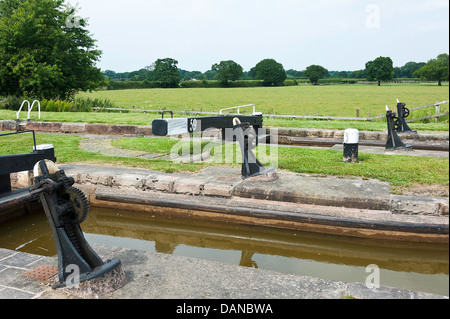 The Gates and Mechanism of Lock 59 on The Trent and Mersey Canal near ...