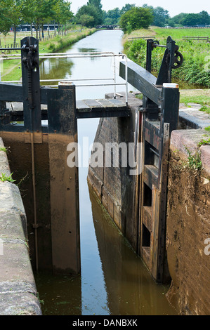 The Gates and Mechanism of Lock 59 on The Trent and Mersey Canal near ...