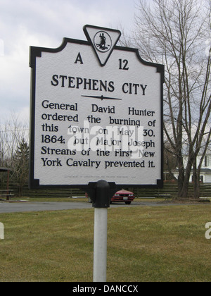 Historical marker to Major General David Hunter who freed the salves at ...