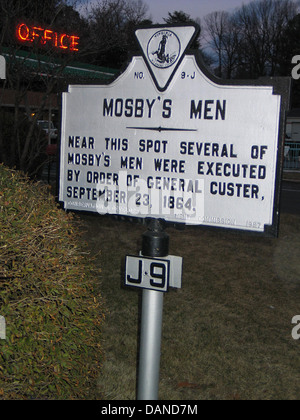 MOSBY'S MEN Near here several of Mosby's men were executed by order of ...