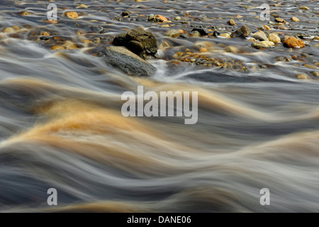 A stream enters Hecate Strait Haida Gwaii Queen Charlotte Islands ...