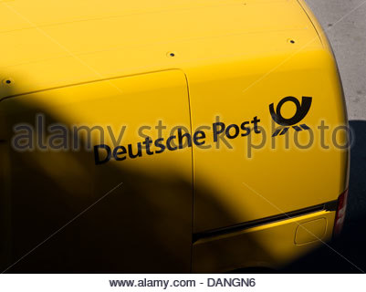 German Post Office, Deutsche Post Shop, Dusseldorf Germany Stock Photo ...