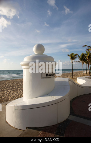 BAYSHORE STREET BEACH ENTRANCE WAVE WALL PROMENADE FORT LAUDERDALE ...