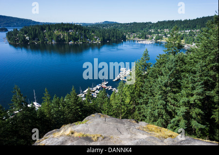 View on Deep Cove from Quarry Rock. North Vancouver, British Columbia ...
