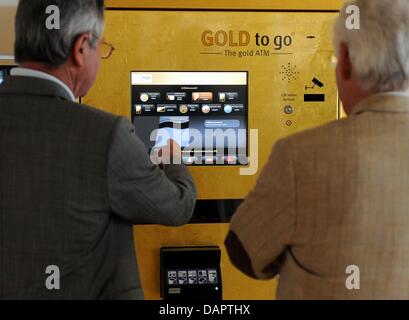 Gold to Go vending machine in Burj Khalifa in Dubai United Arab ...