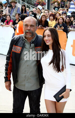 Real life film subject Sam Childers and his wife Lynn attend the ...