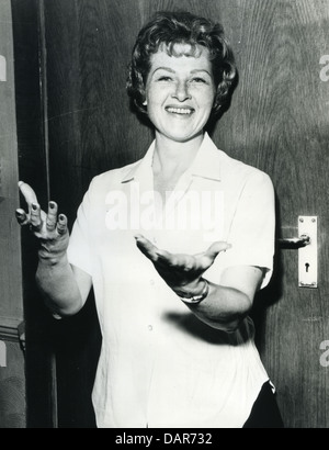 JO STAFFORD (1917-2008) US singer in a recording studio about 1968 ...