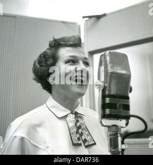 JO STAFFORD (1917-2008) US singer in a recording studio about 1968 ...