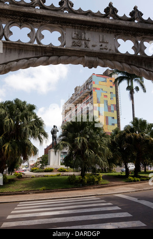 Africa, Mozambique, Maputo. Monument of former president Marachal ...