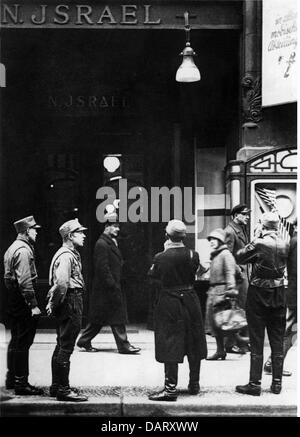 1930’s Germany Nazi boycott Jewish owned shops Vintage archive news ...