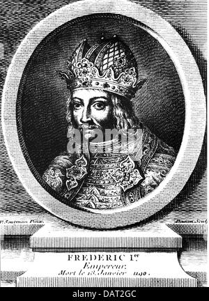 Frederick I Barbarossa, circa 1123 - 10.6.1190, Holy Roman Emperor 1155 ...