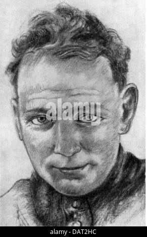 Mikhail Sholokhov (1905-1984), Soviet Russian novelist, Nobel Prize ...