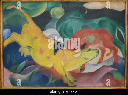 Yellow Cow, by Franz Marc, 1911, Solomon R. Guggenheim Museum ...