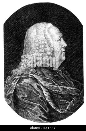 Gerard van Swieten (1700-1772). Dutch-Austrian physician. In 1745 was ...