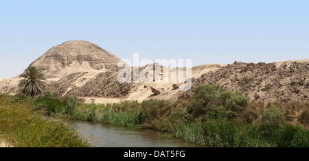 The mud -brick Hawara Pyramid built by pharaoh Amenemhat III, close to ...