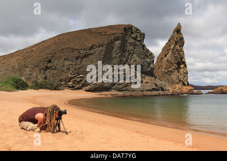 Pinnacle Rock of Bartolomé Island, Galapagos Islands, Ecuador Stock ...