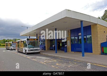 Durham Park and ride bus at Belmont terminus Durham City, north east ...