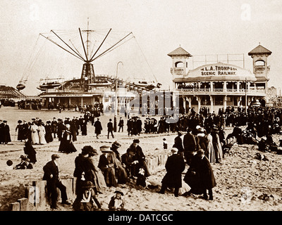 Blackpool Pleasure Beach Victorian period Stock Photo - Alamy