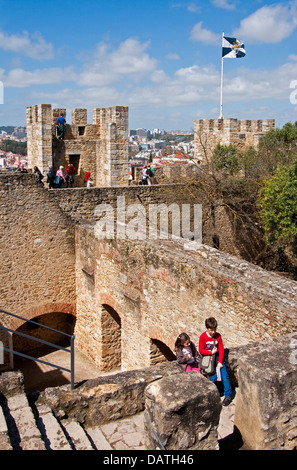 St. George's Castle (Castelo de Sao Jorge) in Lisbon Stock Photo - Alamy