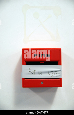 Fire Alarm Box With Broken Glass Isolated on White Background Stock ...