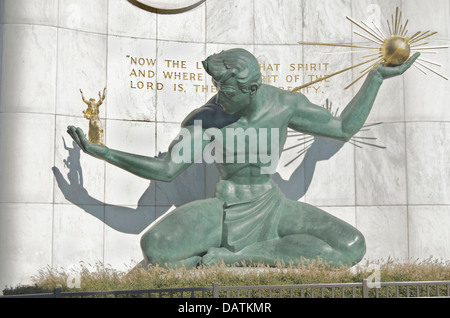 Spirit of Detroit Statue in Downtown Detroit Stock Photo - Alamy