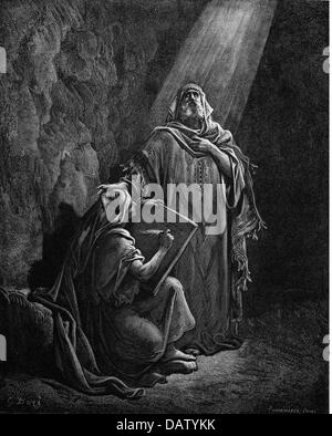 religion, biblical scenes, "Baruch", wood engraving to the Bible by ...