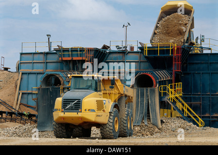 A diamond mine operation near Douglas, Northern Cape,South Africa Stock ...