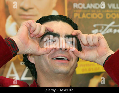 Mexican star tenor Rolando Villazon pictured at the promo press ...