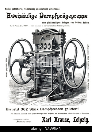 A 19th century steam printing machine. From Old England: A Pictorial ...