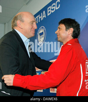 Berlin managing director Dieter Hoeness cheers winning the Bundesliga ...