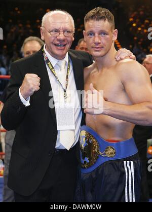 German boxing pro Thomas Ulrich poses before fighting Italian Leonardo ...