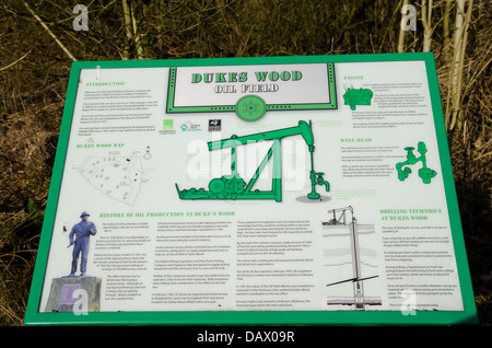 Nodding donkey at Dukes wood drilling field, Eakring Stock Photo - Alamy