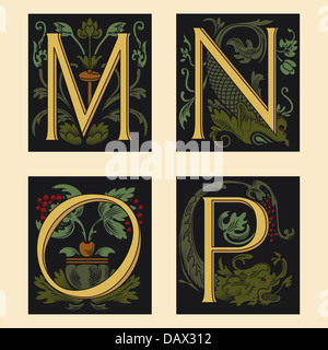 Sixteenth-Century alphabet A B C D Stock Photo - Alamy