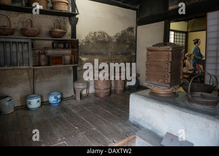 Reconstruction Inside a Typical Samurai House, Shimabara Samurai Street ...
