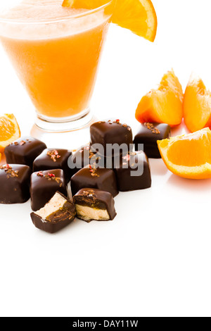 Fuzzy naval truffles on a white background Stock Photo - Alamy