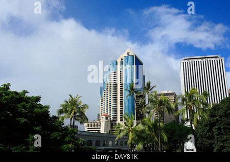 HONOLULU, HAWAII, 12th July, 2013. The Aloha Tower Marketplace pier 8 ...